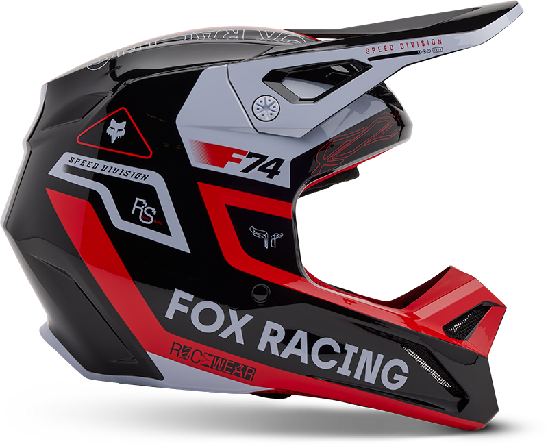 V1 Race Spec Helmet - Fluorescent Red