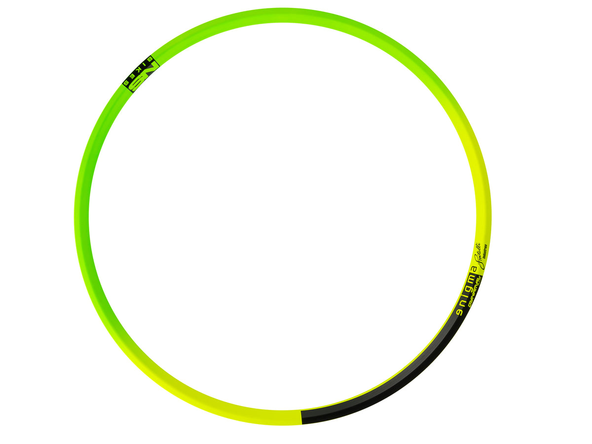 Enigma dynamal lite 650B rim - 32h - lemon lime